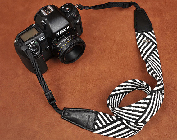 Slr Camera Strap Dslr Camera Strap Camera Strap Black-white Texture on ...